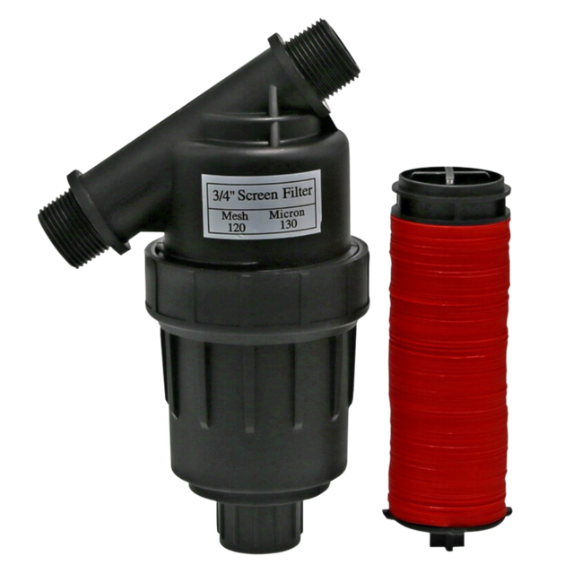 Inline Filter 130 Micron Angled Y Type: 1" Inlet/Outlet with Disc ...