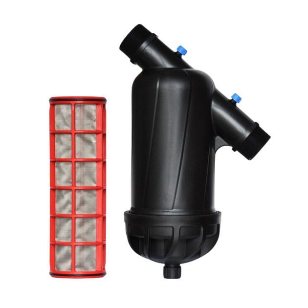 Inline Filter 130 Micron Angled Y Type: 2" Inlet/Outlet with Screen ...