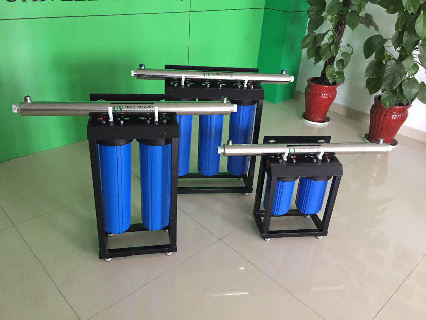 Small House Combo: Double 10" Jumbo Filter System + 30W UV | Pump & Purify